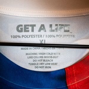 Get A Life | Shirts | Get A Life American Flag Graphic Shirt Xl | Poshmark